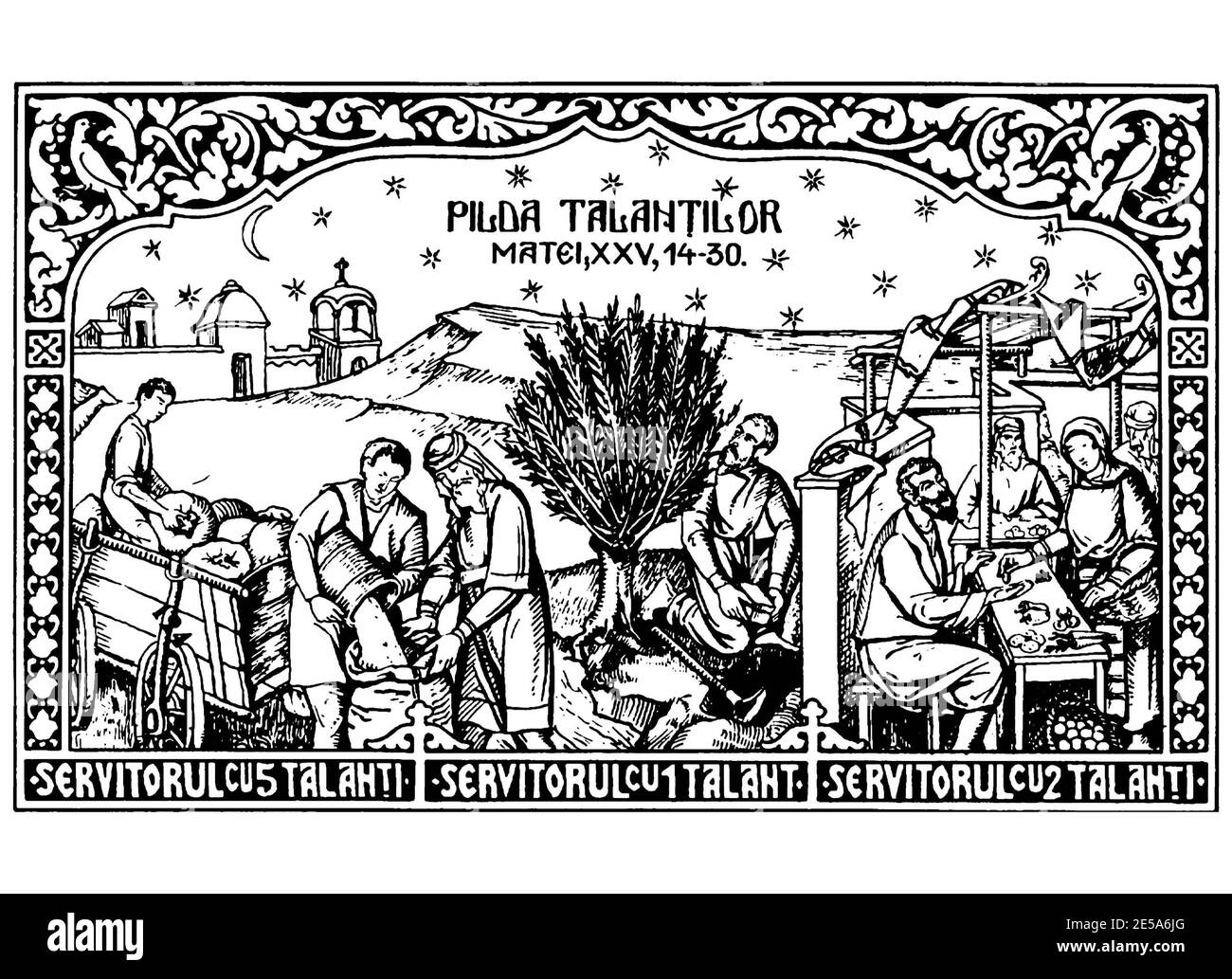 biblical images book headers gospel of jesus Stock Photo - Alamy