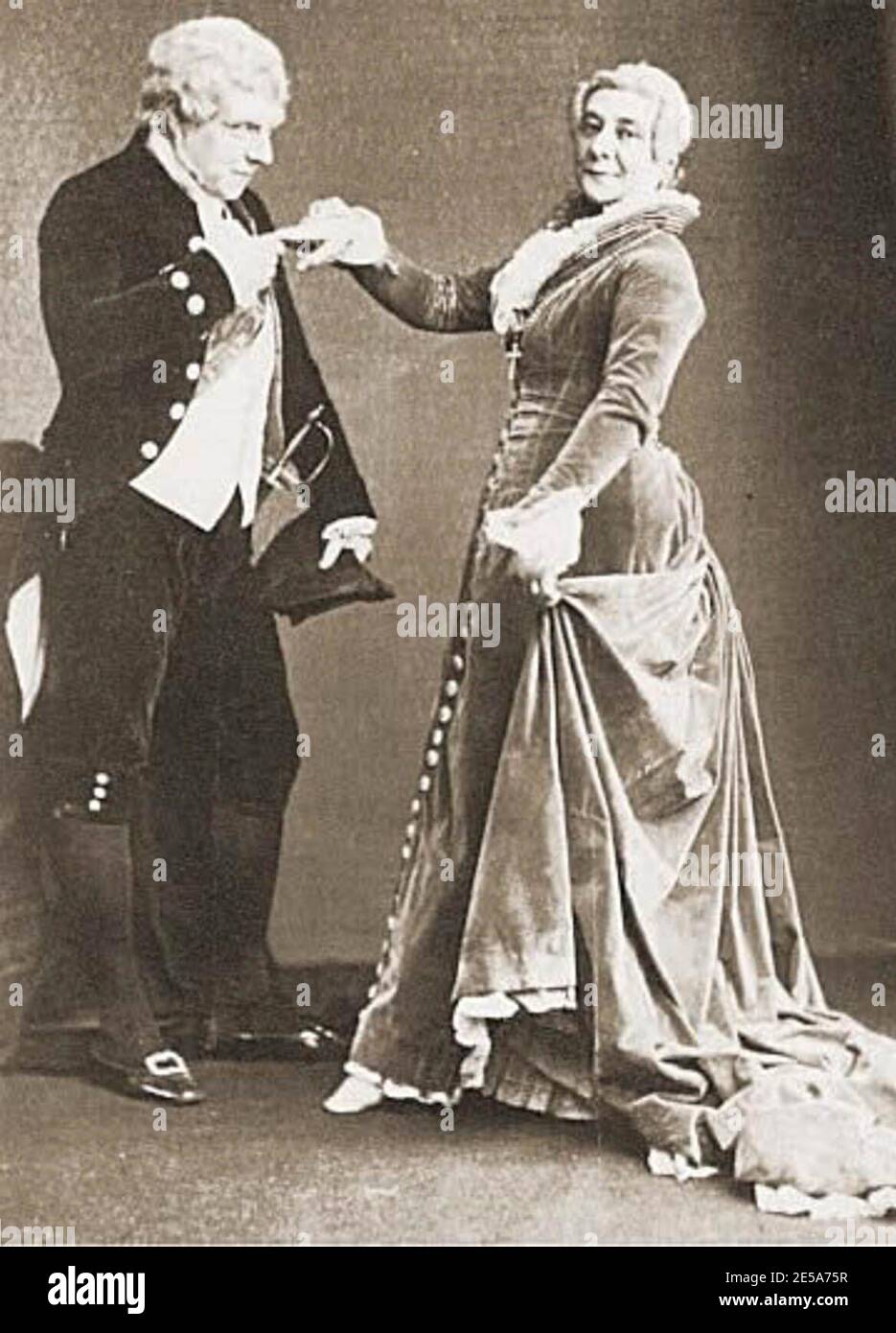 Richard Temple as Sir Marmaduke and Mrs. Howard Paul as Lady Sangazure ...