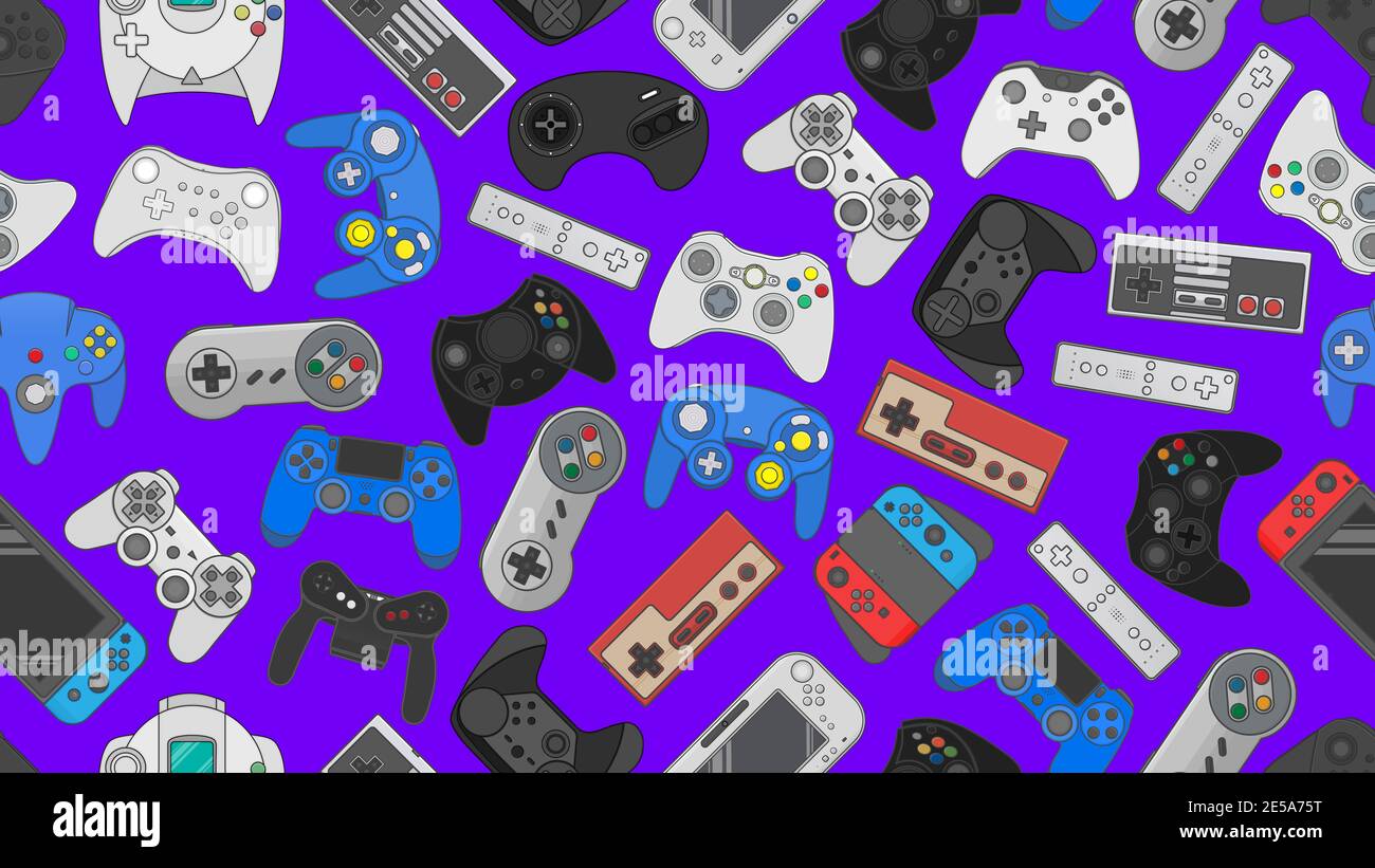 Game controller icon seamless hi-res stock photography and images - Alamy