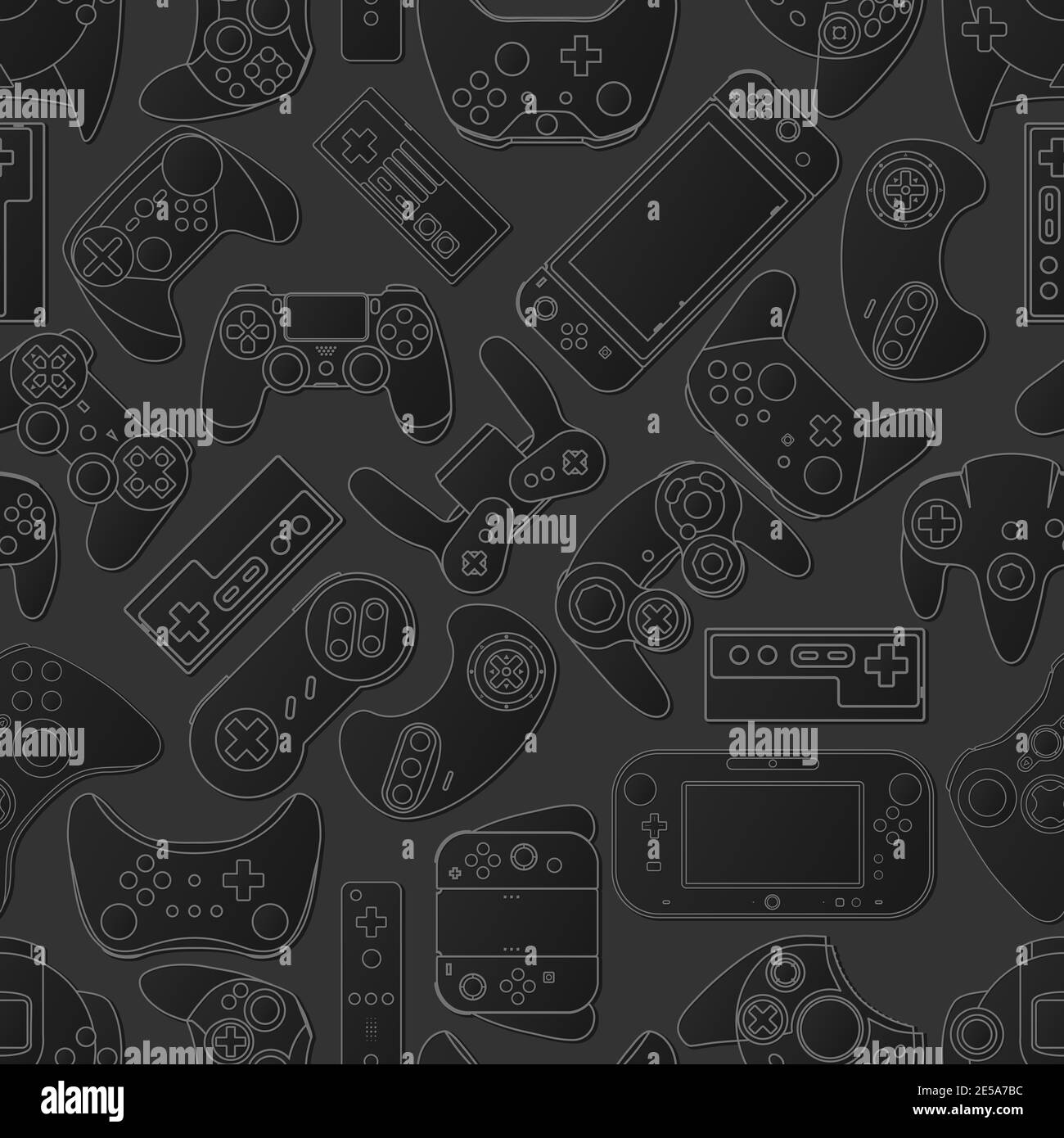 Video game controller gamepad background Gadgets and devices seamless ...