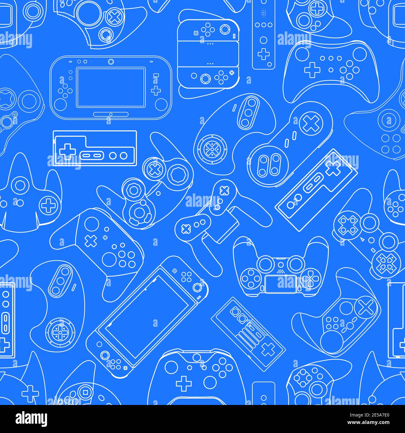 Video game controller gamepad background Gadgets and devices seamless ...
