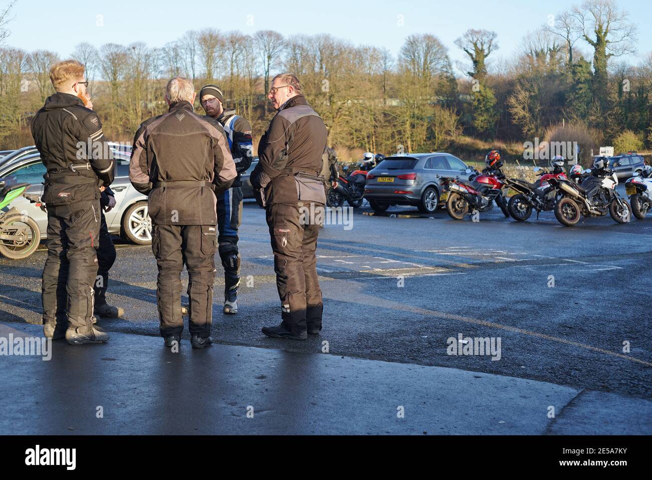 Biker in leathers hi-res stock photography and images - Alamy