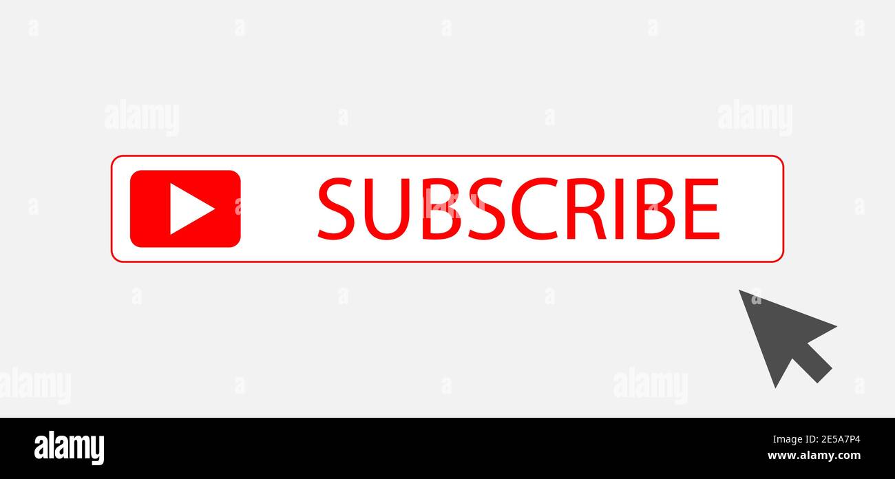 Subscribe button with arrow, subscribe icon symbol illustration design ...