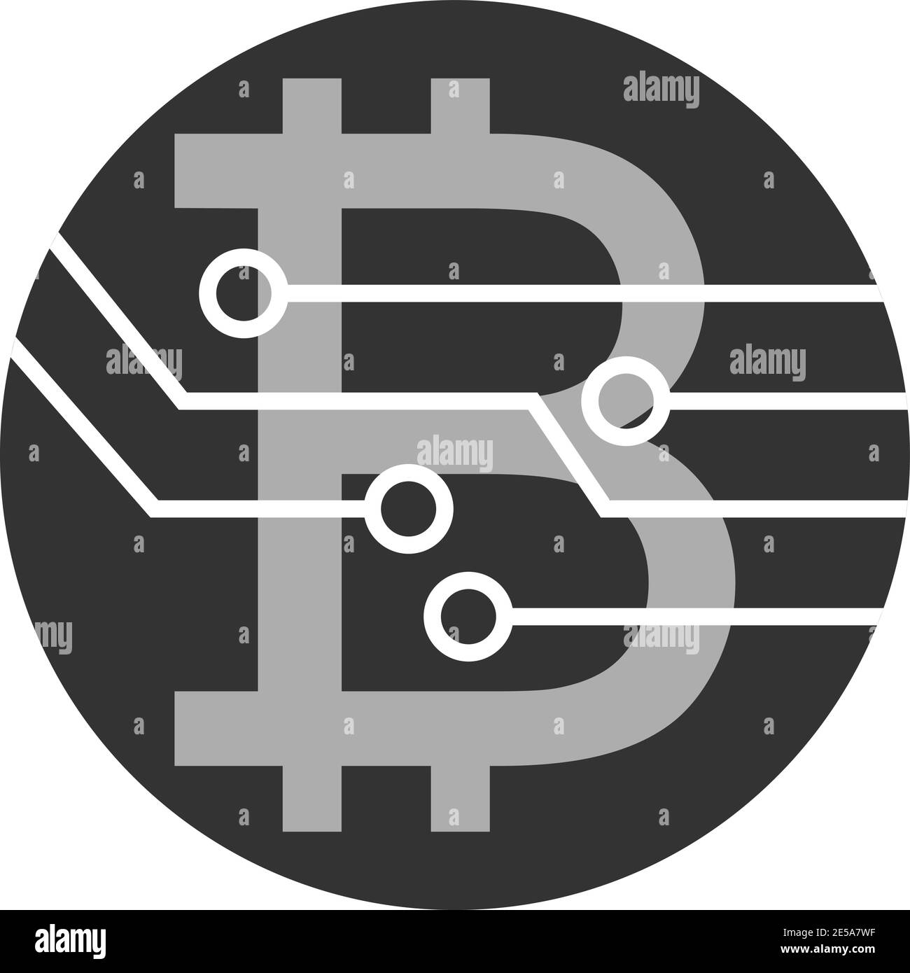 Cryptocurrency virtual money bitcoin btc Black and White Stock Photos ...