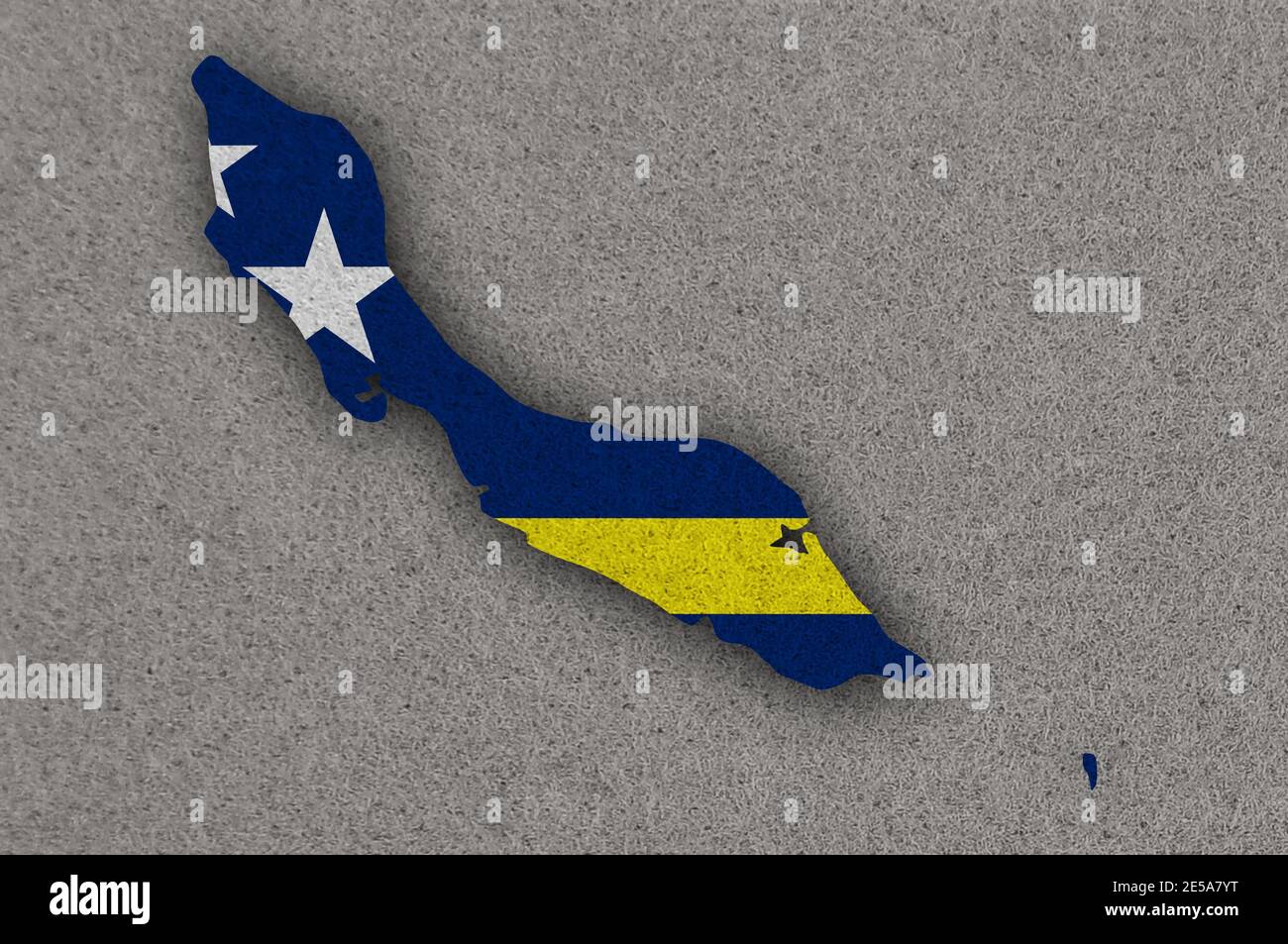Curacao outline map hi-res stock photography and images - Alamy