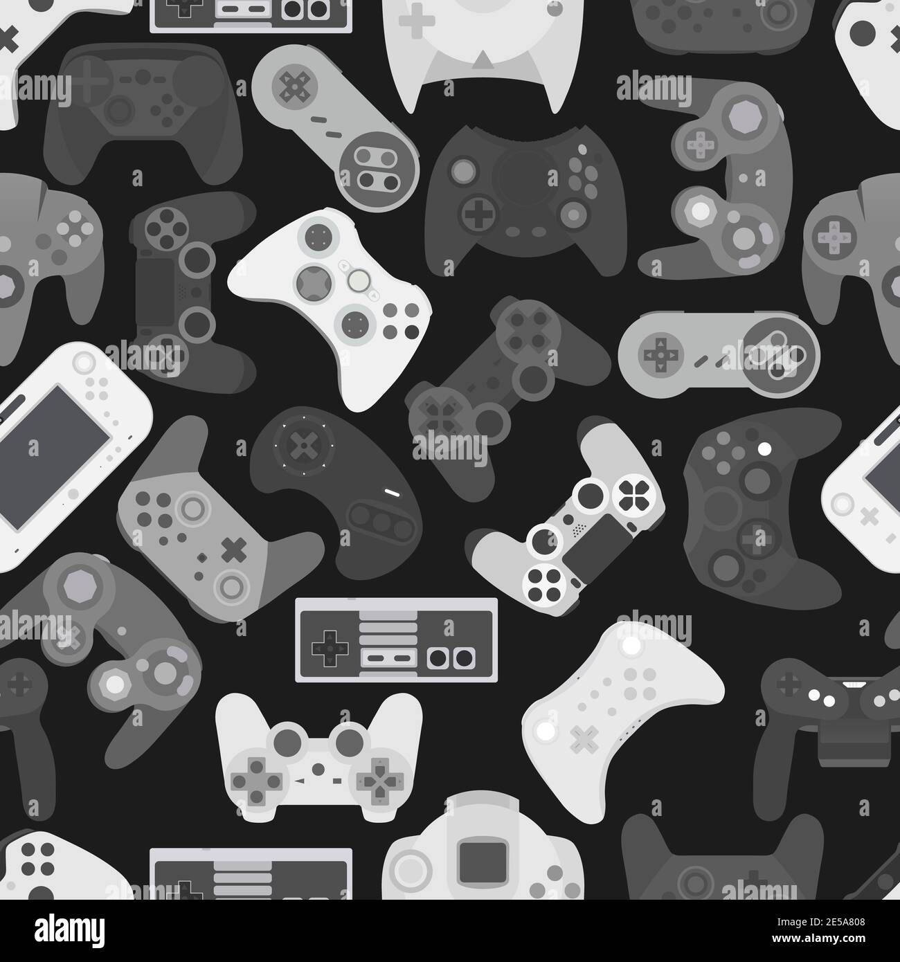 Video game controller gamepad background Gadgets and devices seamless ...