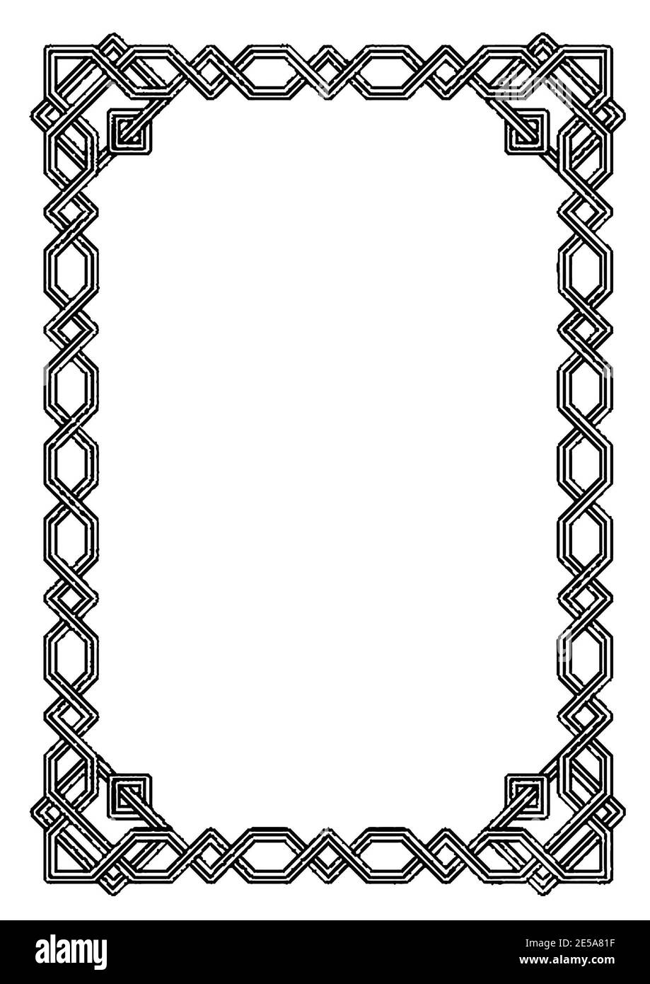 Book vintage decorative borders and frames Stock Photo - Alamy