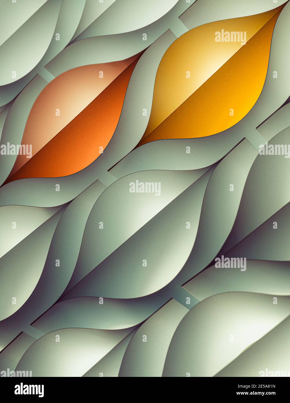 Abstract shapes made from paper backlit Stock Photo - Alamy