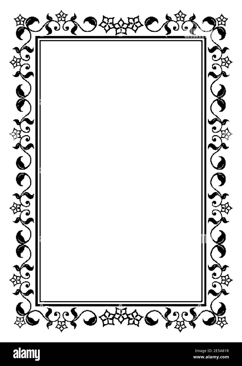 Book vintage decorative borders and frames Stock Photo - Alamy