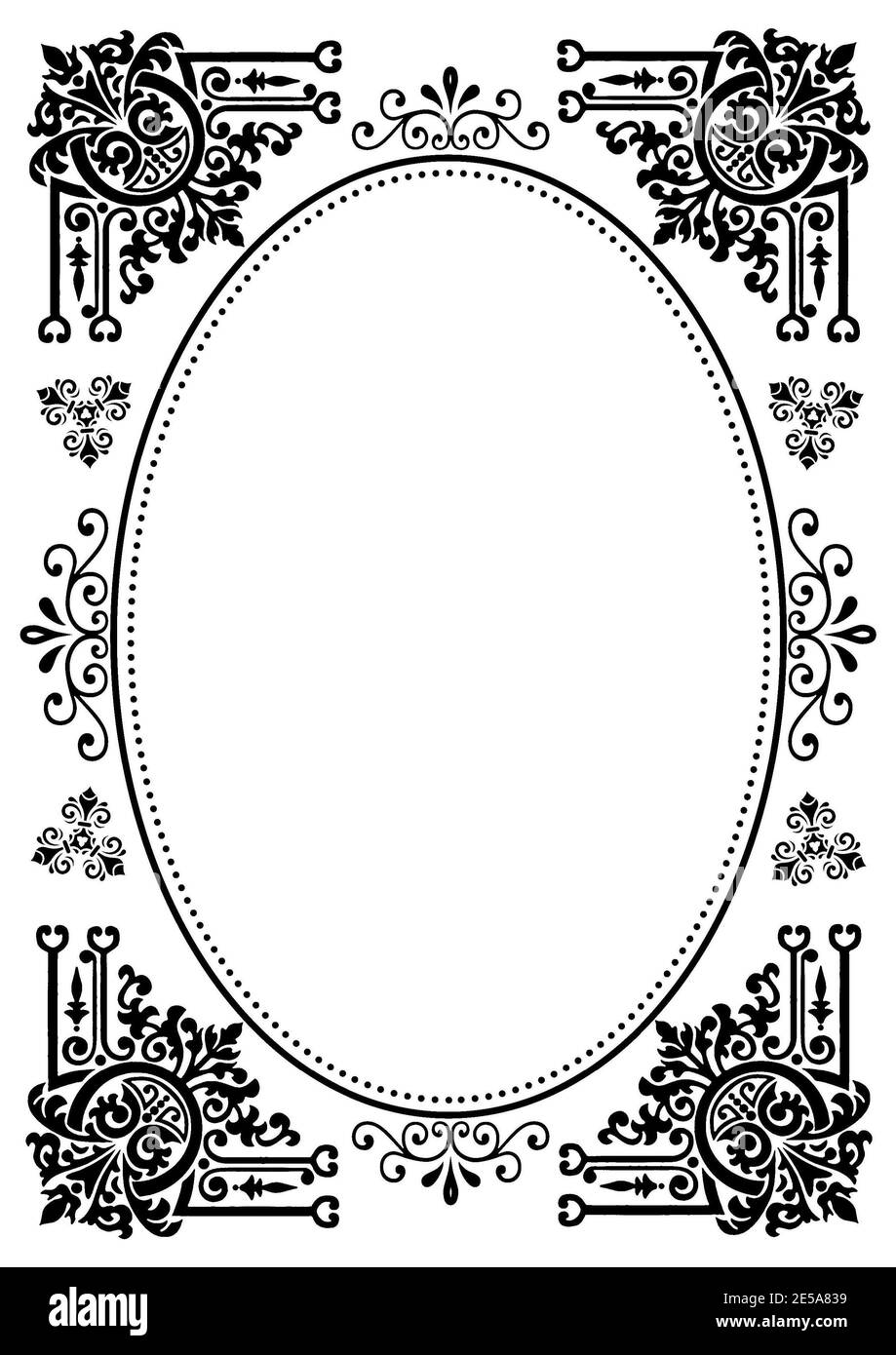 Book vintage decorative borders and frames Stock Photo - Alamy
