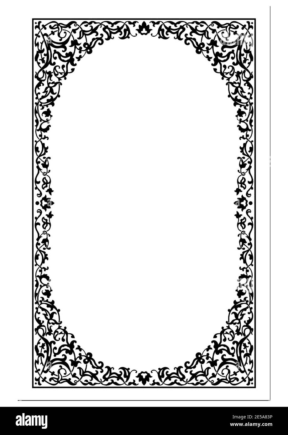 Book vintage decorative borders and frames Stock Photo - Alamy