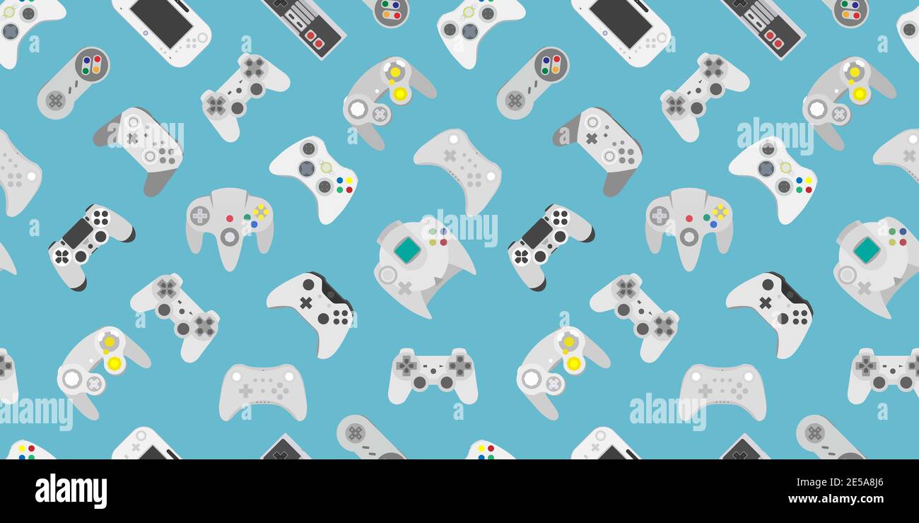 Video game controller gamepad background Gadgets and devices seamless ...