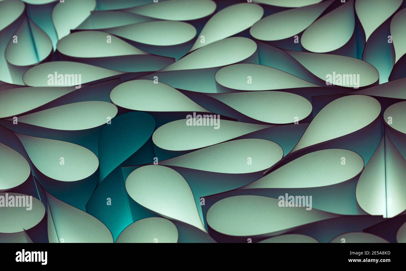Abstract concept, blue fish in a pond. Backlit paper shapes Stock Photo ...