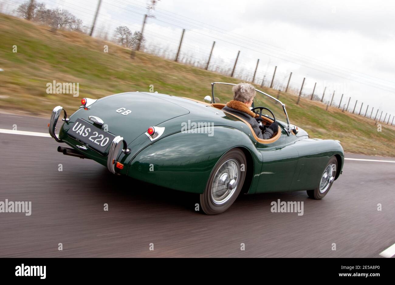 Jaguar xk120 open 2 seater sports car hi-res stock photography and ...