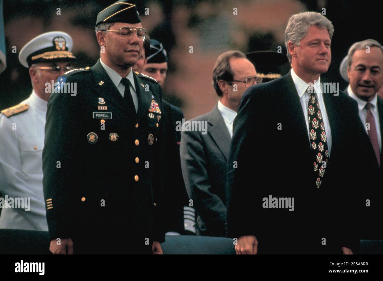 bill clinton, colin powell Stock Photo - Alamy