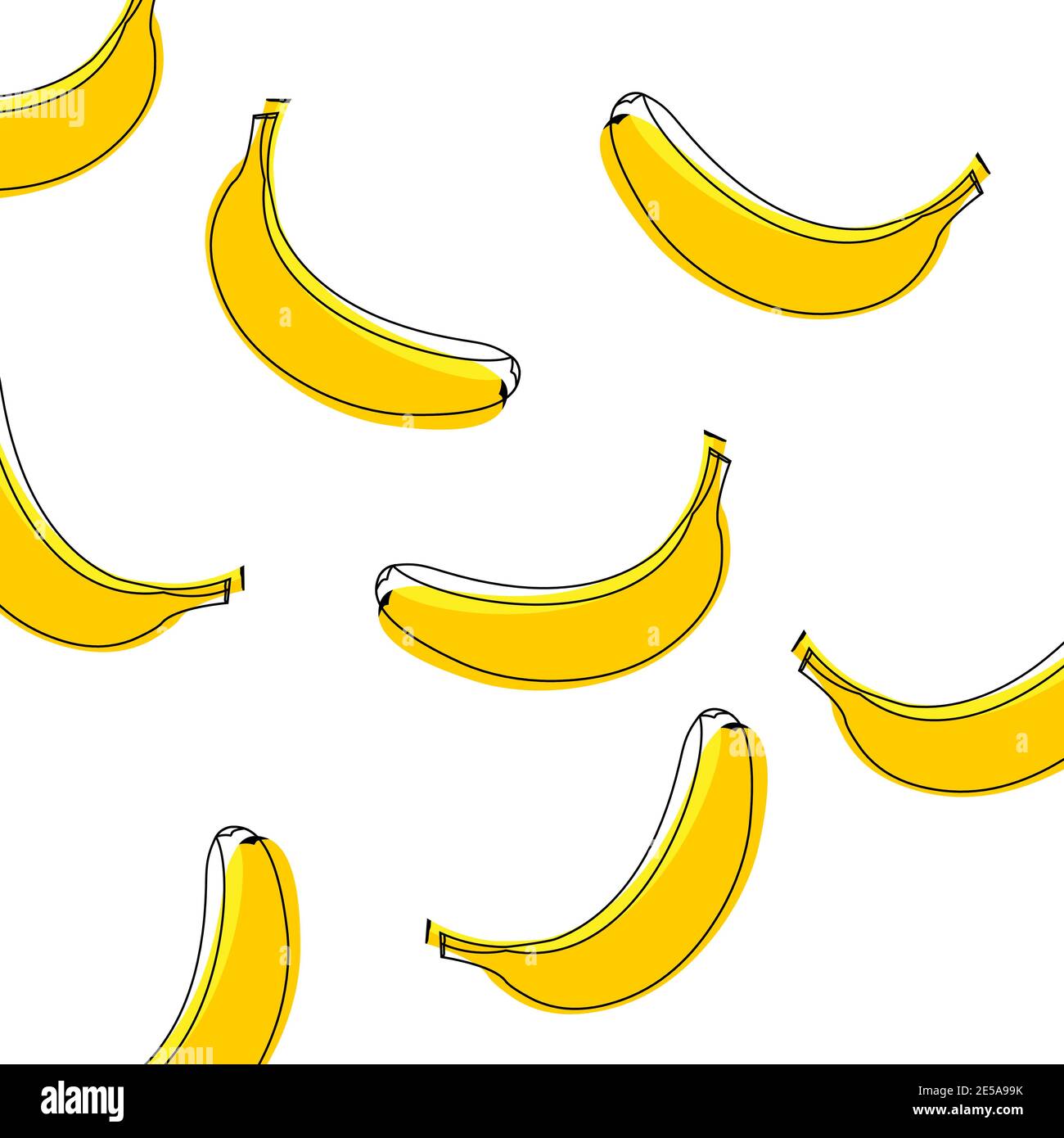 Seamless vector pattern of bananas. Background with bananas, vector ...