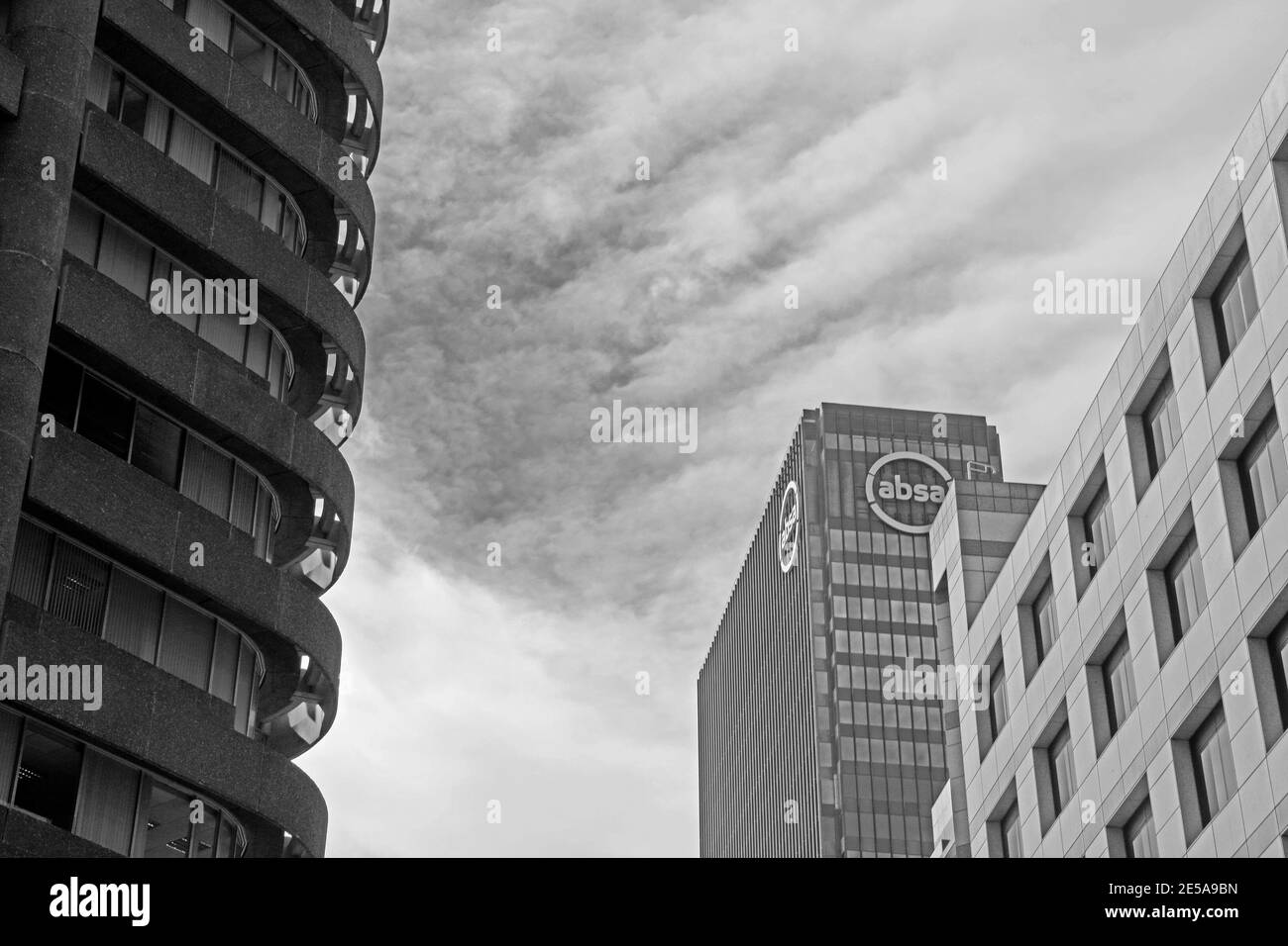 Long street building architecture cape Black and White Stock Photos ...