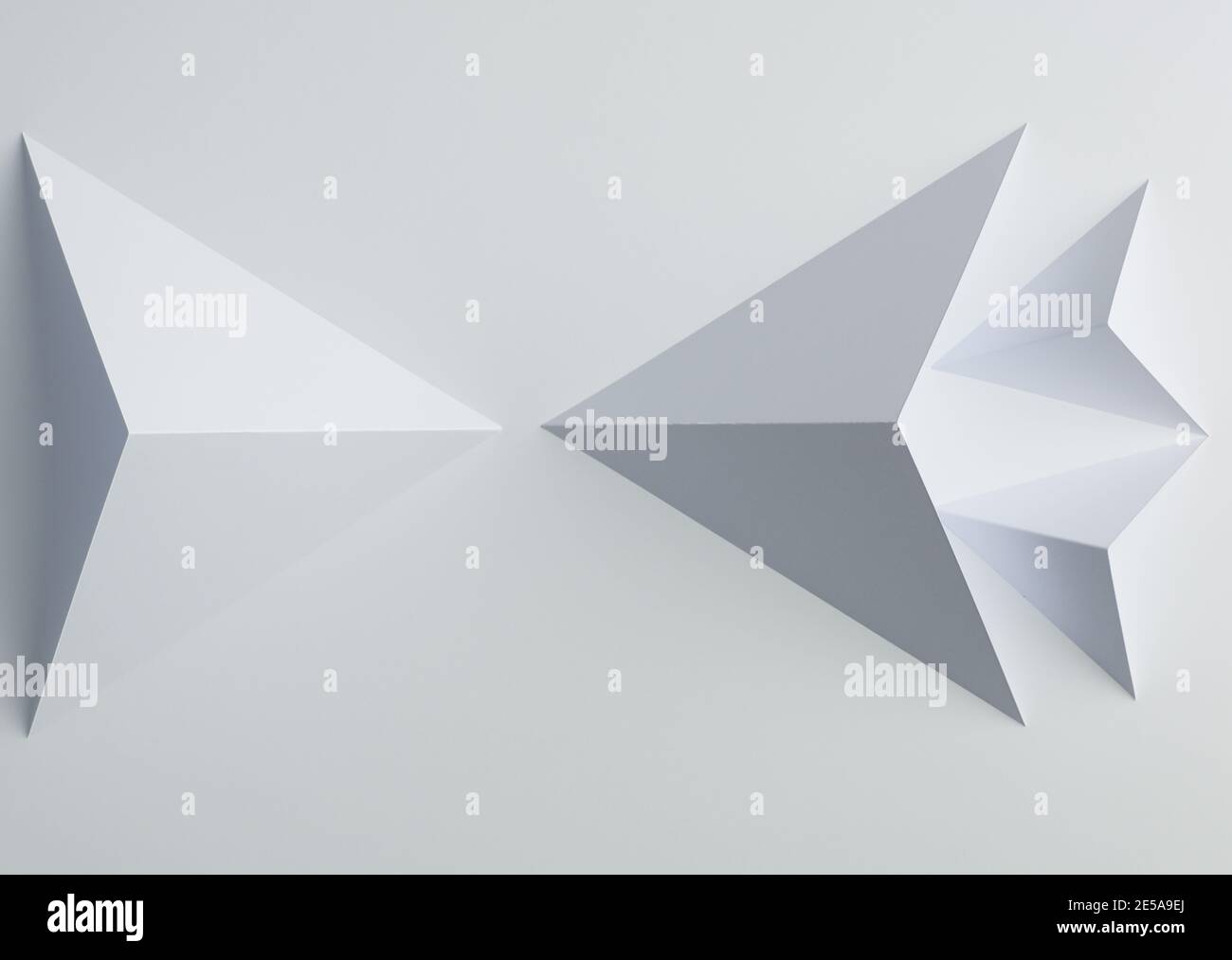 Geometric folded paper concept Stock Photo - Alamy