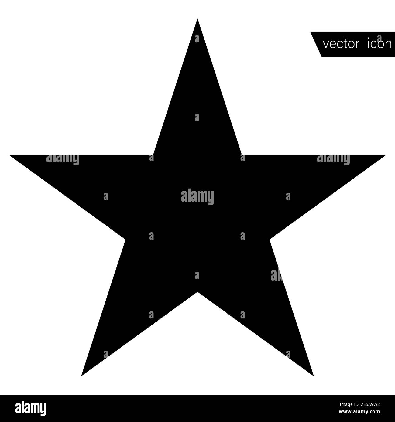 Star - Vector icon. Star black in flat style Stock Vector Image & Art ...