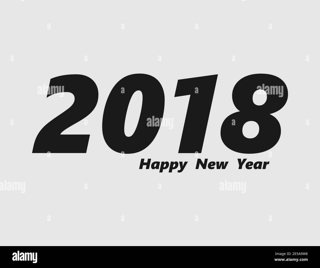 2018 - Vector icon. Happy New Year. Vector illustration Stock Vector ...