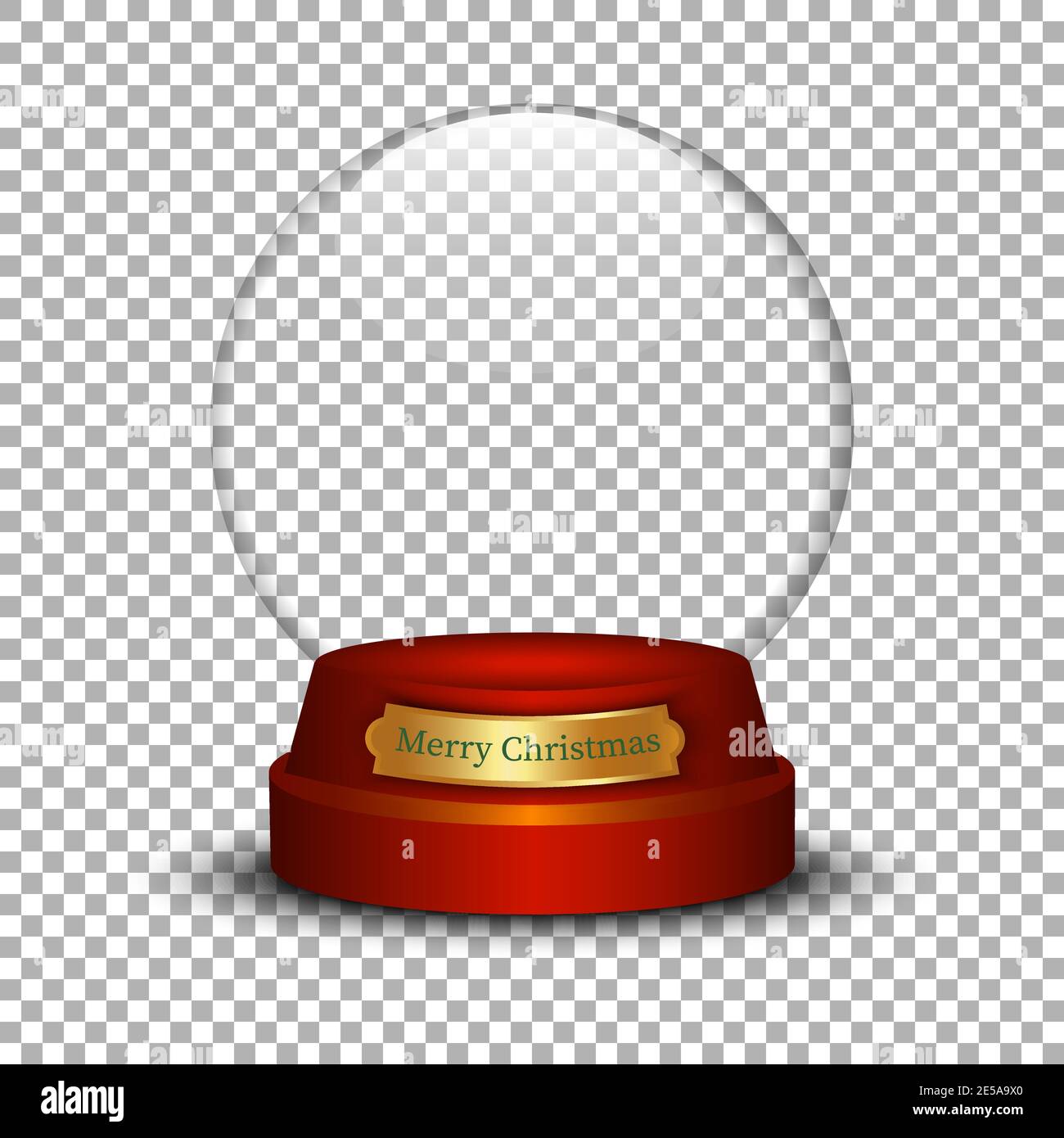 Snow ball on transparent background. Merry Christmas. Vector ...