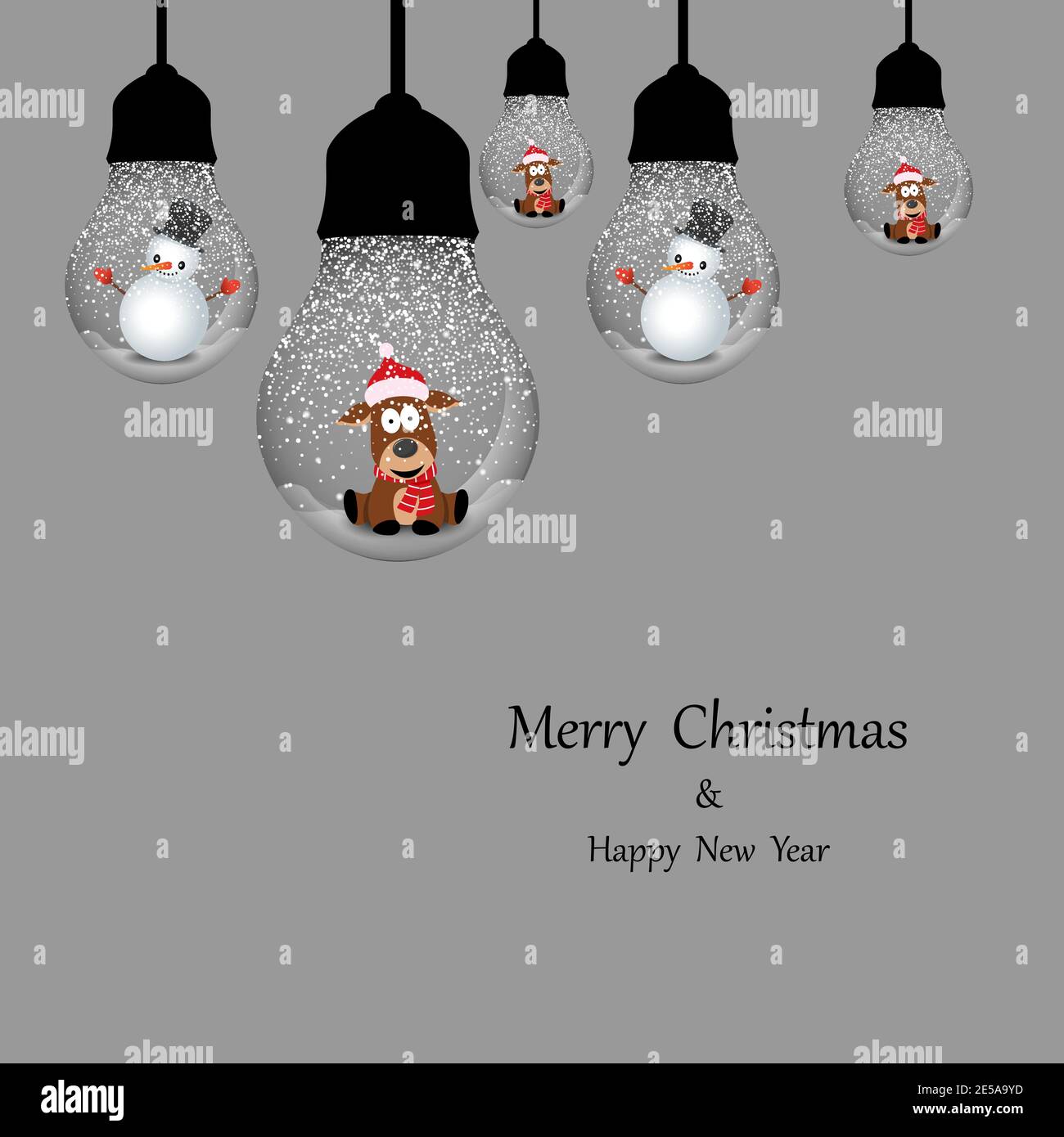 Christmas lights, holiday background. Merry Christmas poster Stock ...
