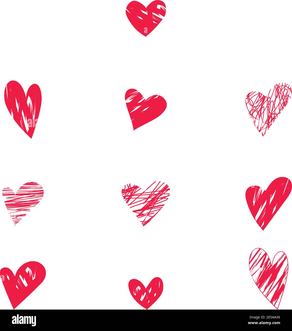 Red bright fabric heart Stock Vector Images - Alamy