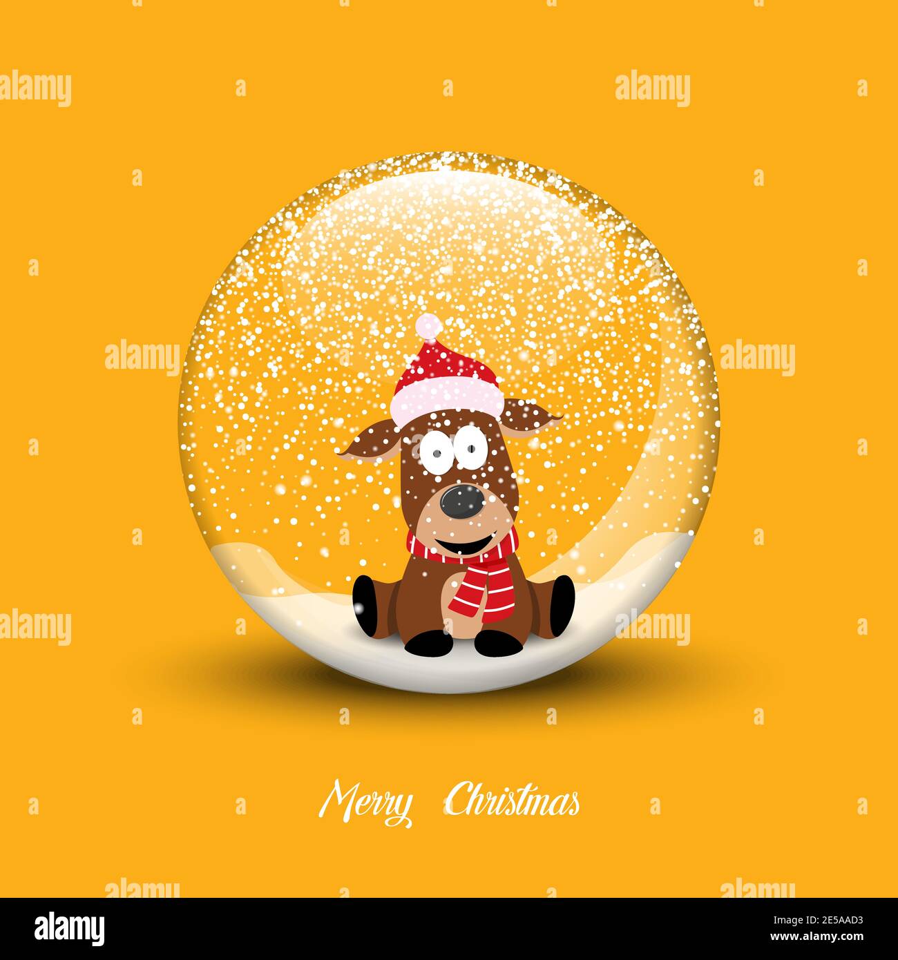 Animal snow globe Stock Vector Images - Alamy