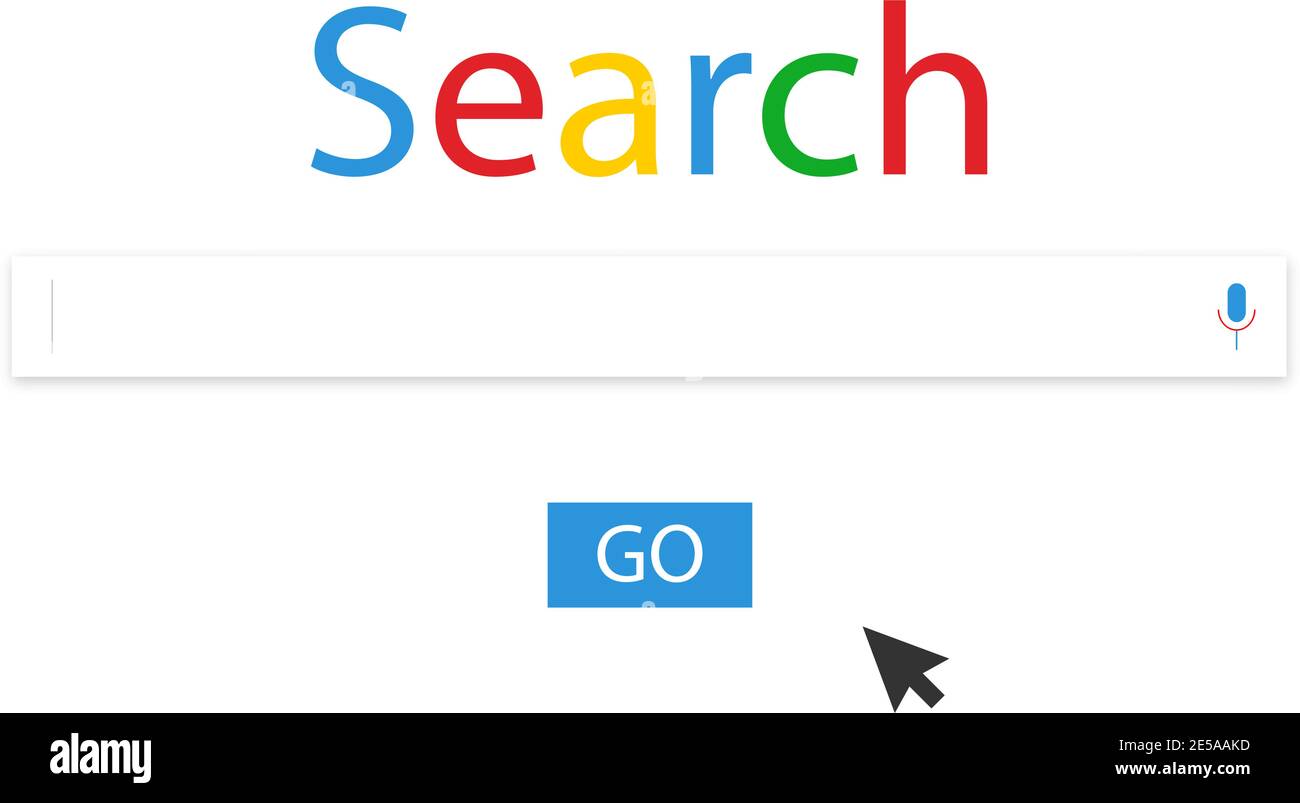 Search bar in flat Cut Out Stock Images & Pictures - Alamy