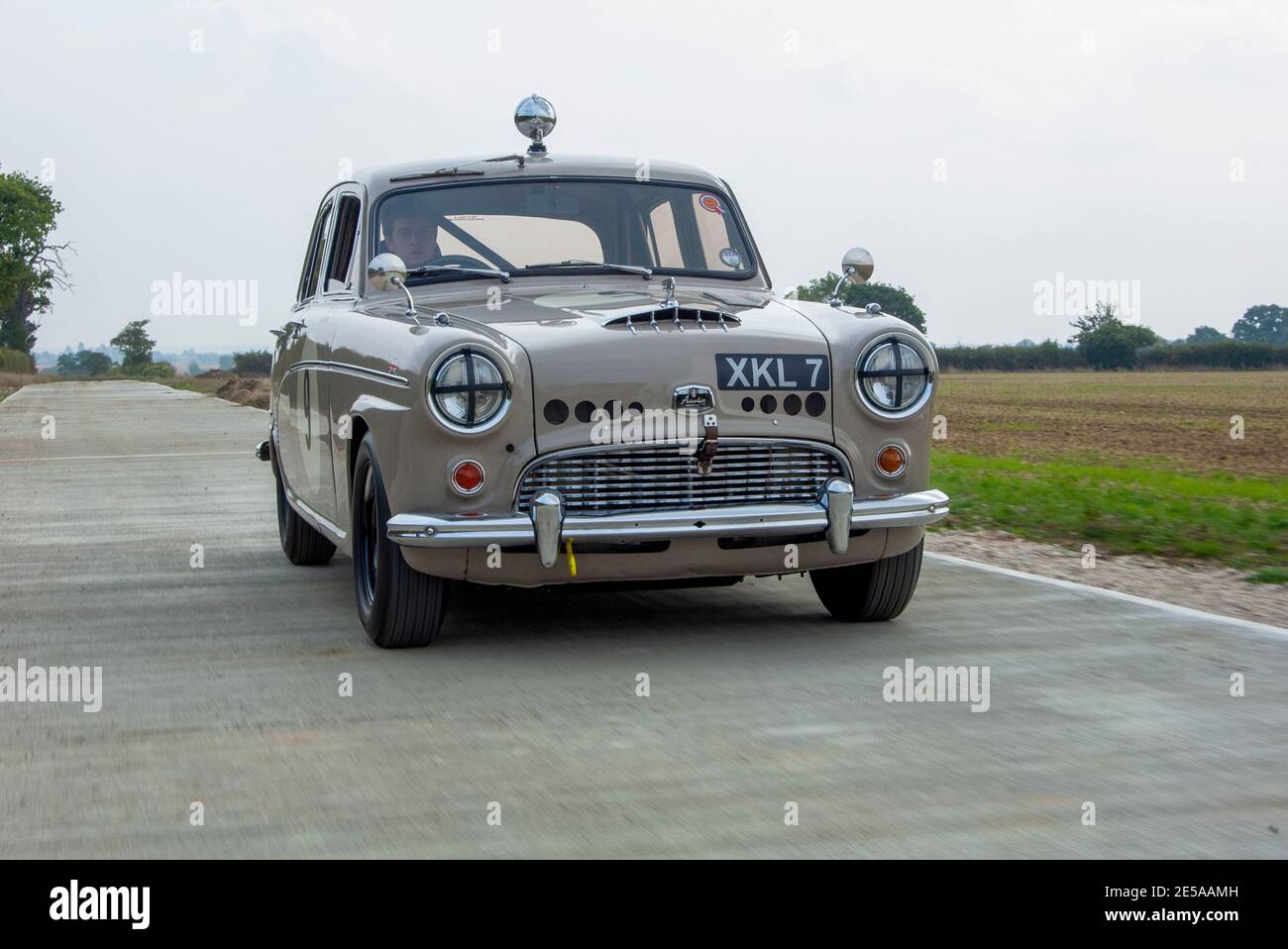 Austin A90 Six Overdrive classic rally car Stock Photo - Alamy