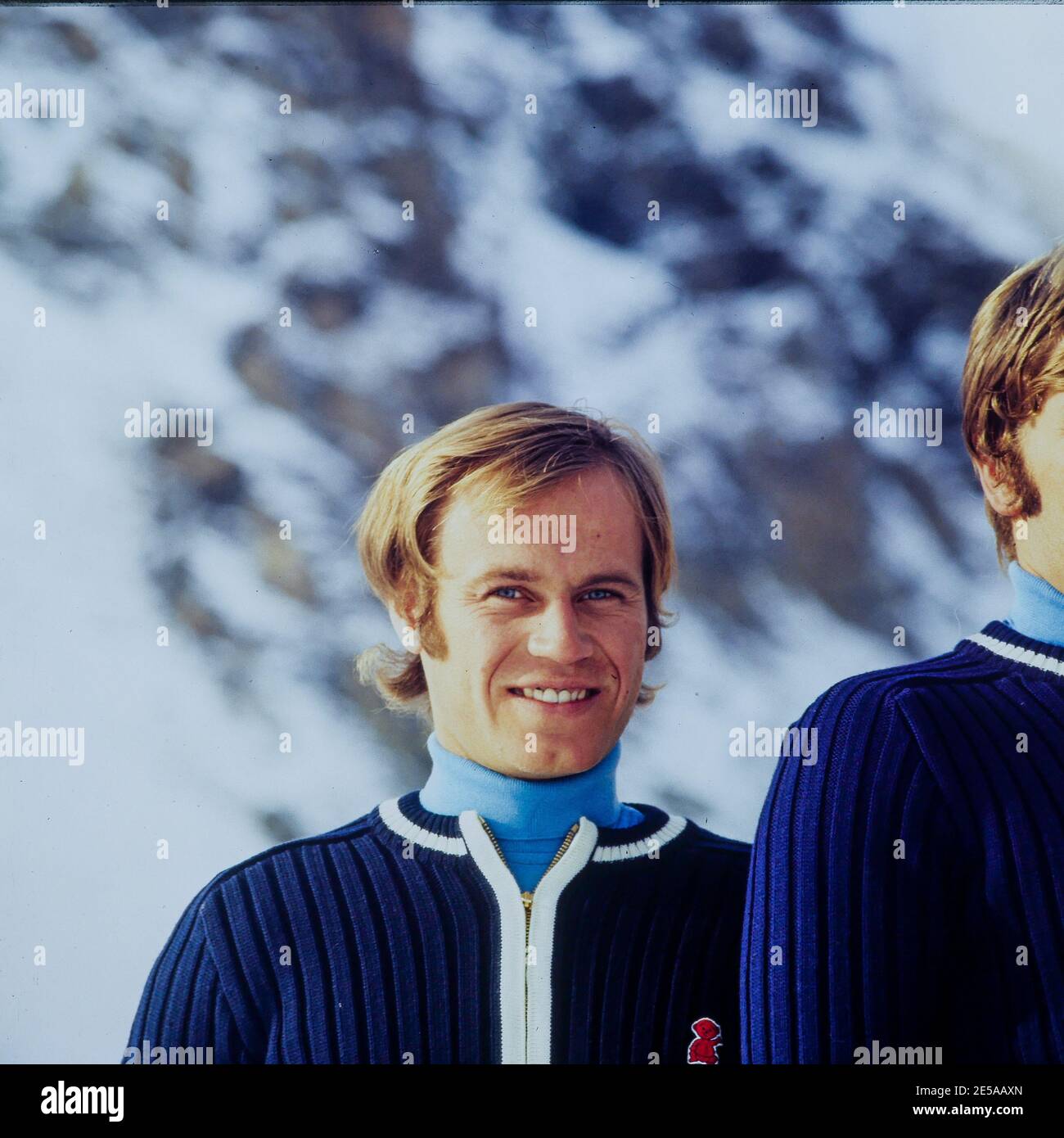Bernard Orcel, French male Ski Team, November 1970 Stock Photo - Alamy