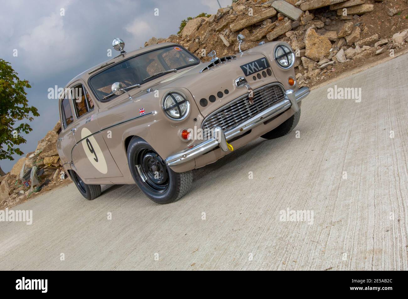 Austin A90 Six Overdrive classic rally car Stock Photo - Alamy
