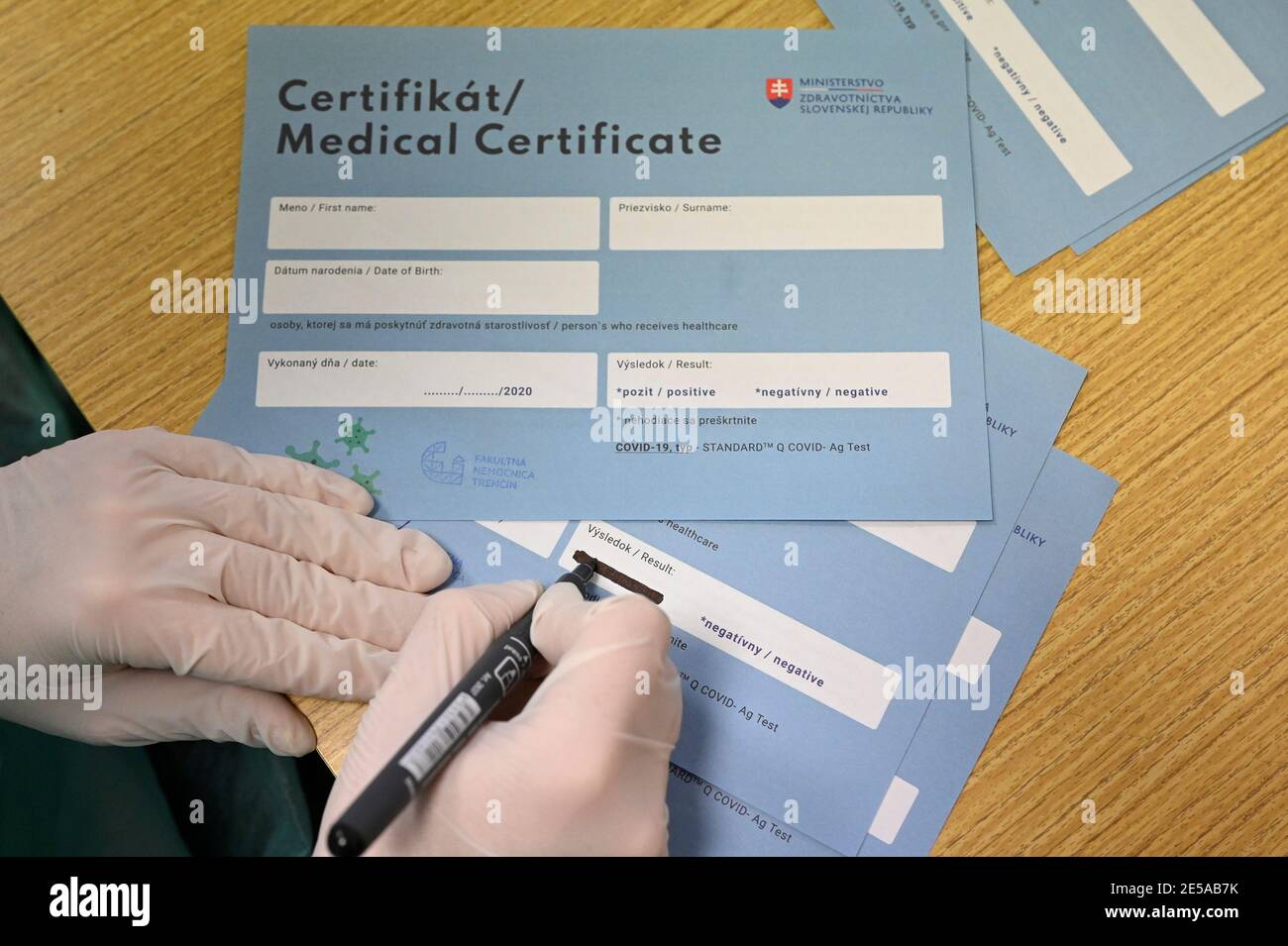 Test certificate hi-res stock photography and images - Alamy