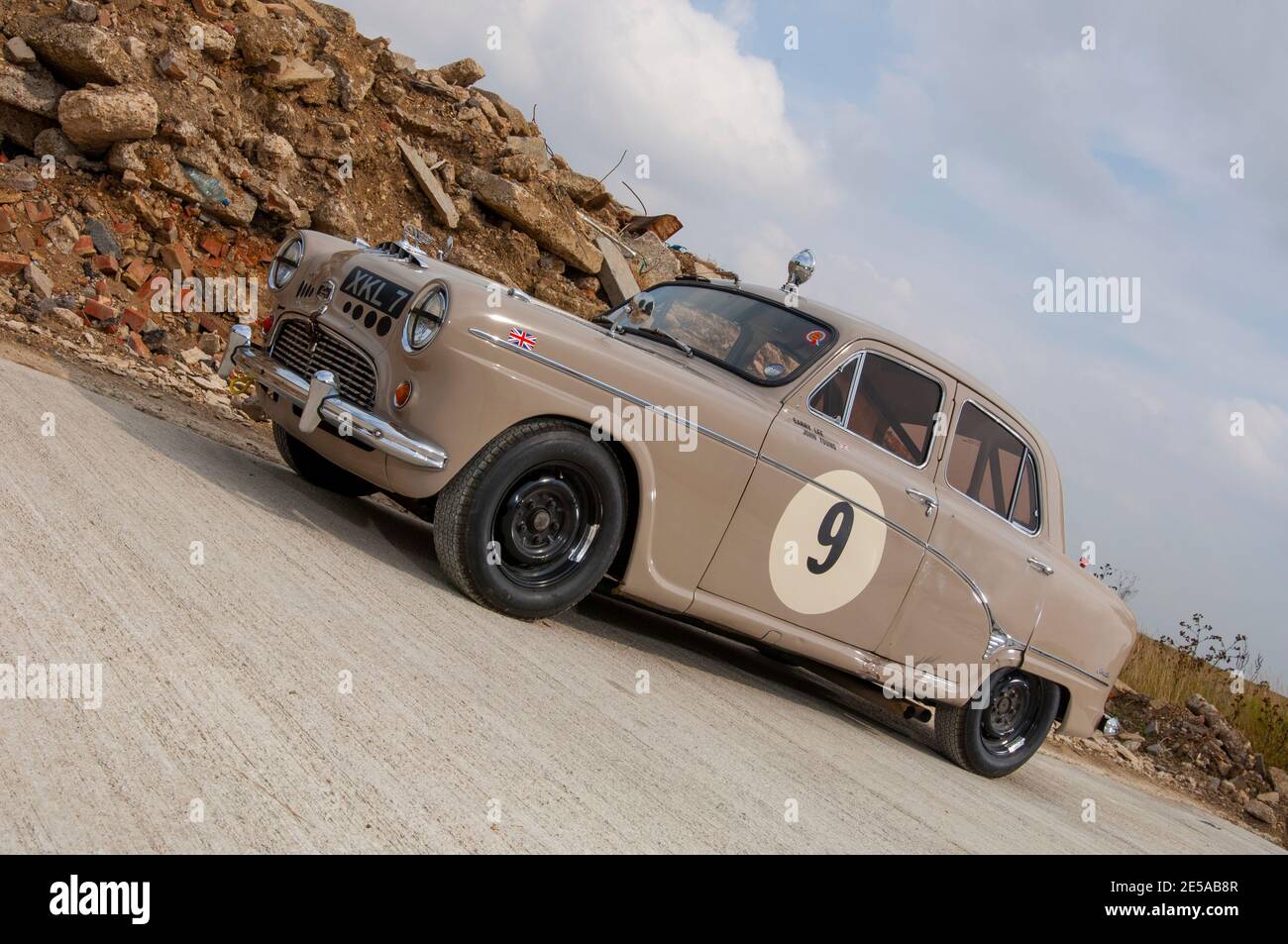 Austin A90 Six Overdrive classic rally car Stock Photo - Alamy