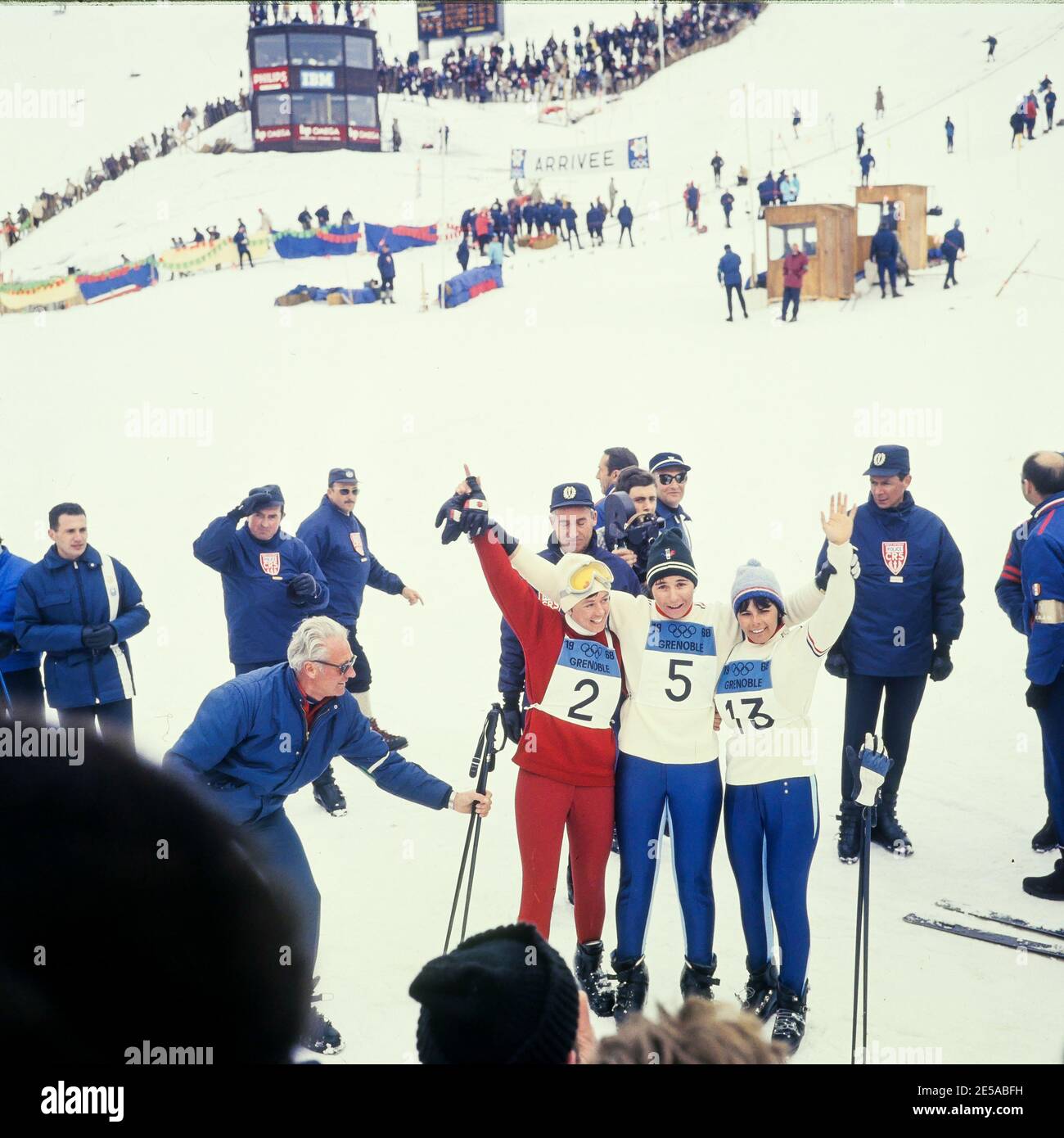 Grenoble winter Olympic Games, Grenoble, Isere, France, 1968 Stock ...