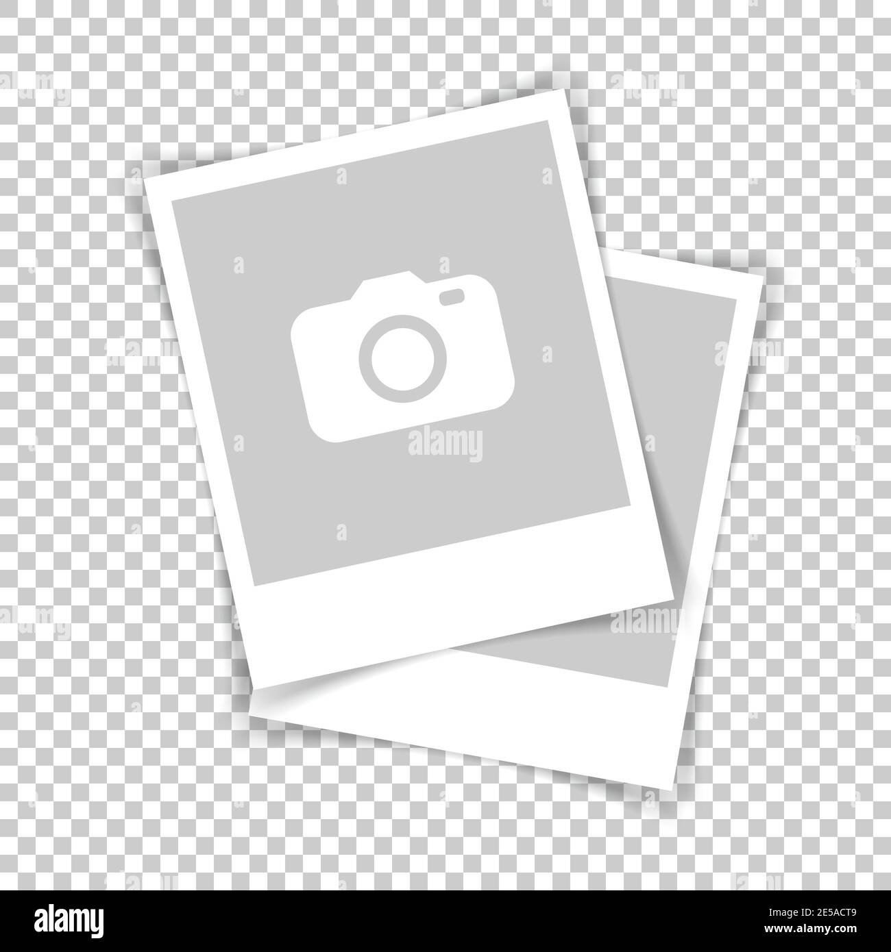 Retro photo frames with shadows. Vector illustration Stock Vector Image ...