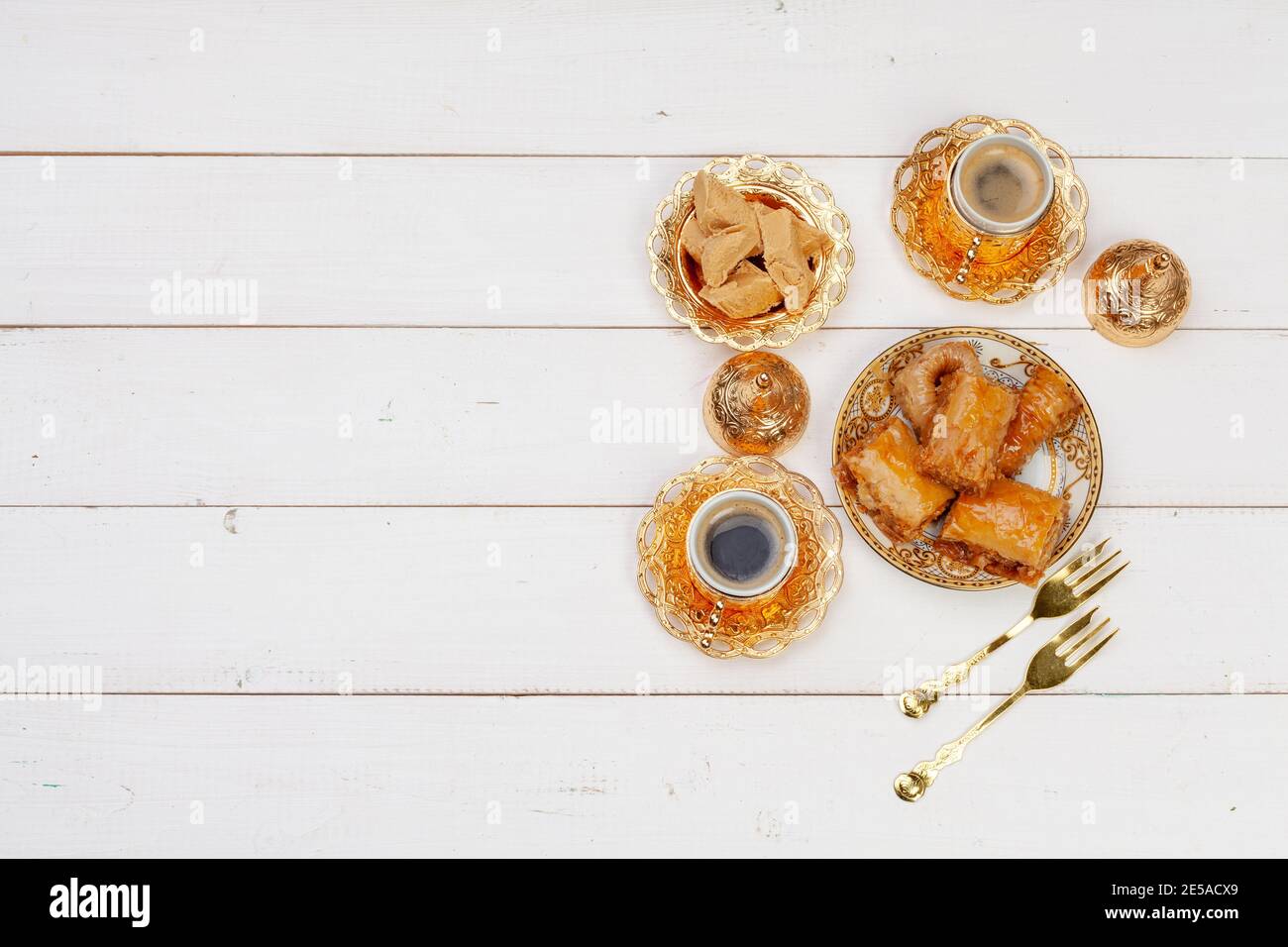 Set traditional turkish desserts hi-res stock photography and images ...