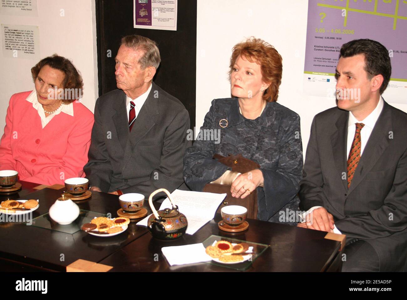 The Romanian royal family in 2006: Queen Anne, King Michael I, Princess ...
