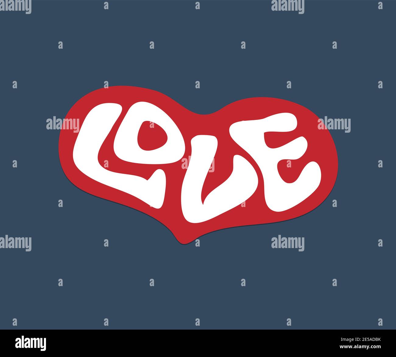 Word Love with heart. Vector Love Heart. Text for t-shirt apparel ...