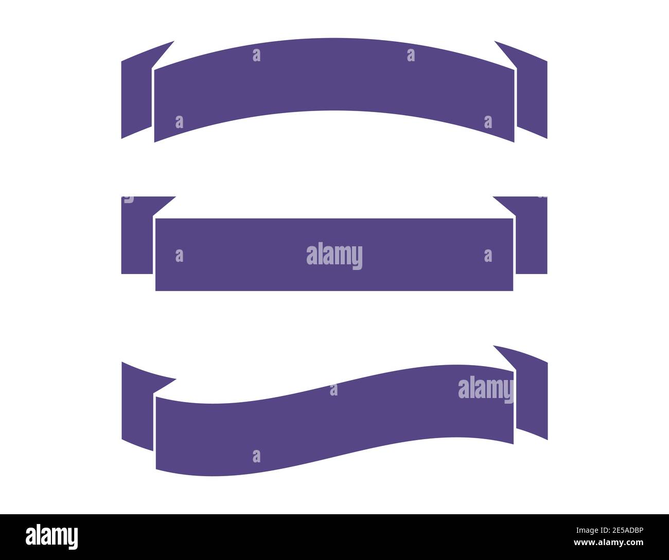 3 ribbons Stock Vector Images - Alamy