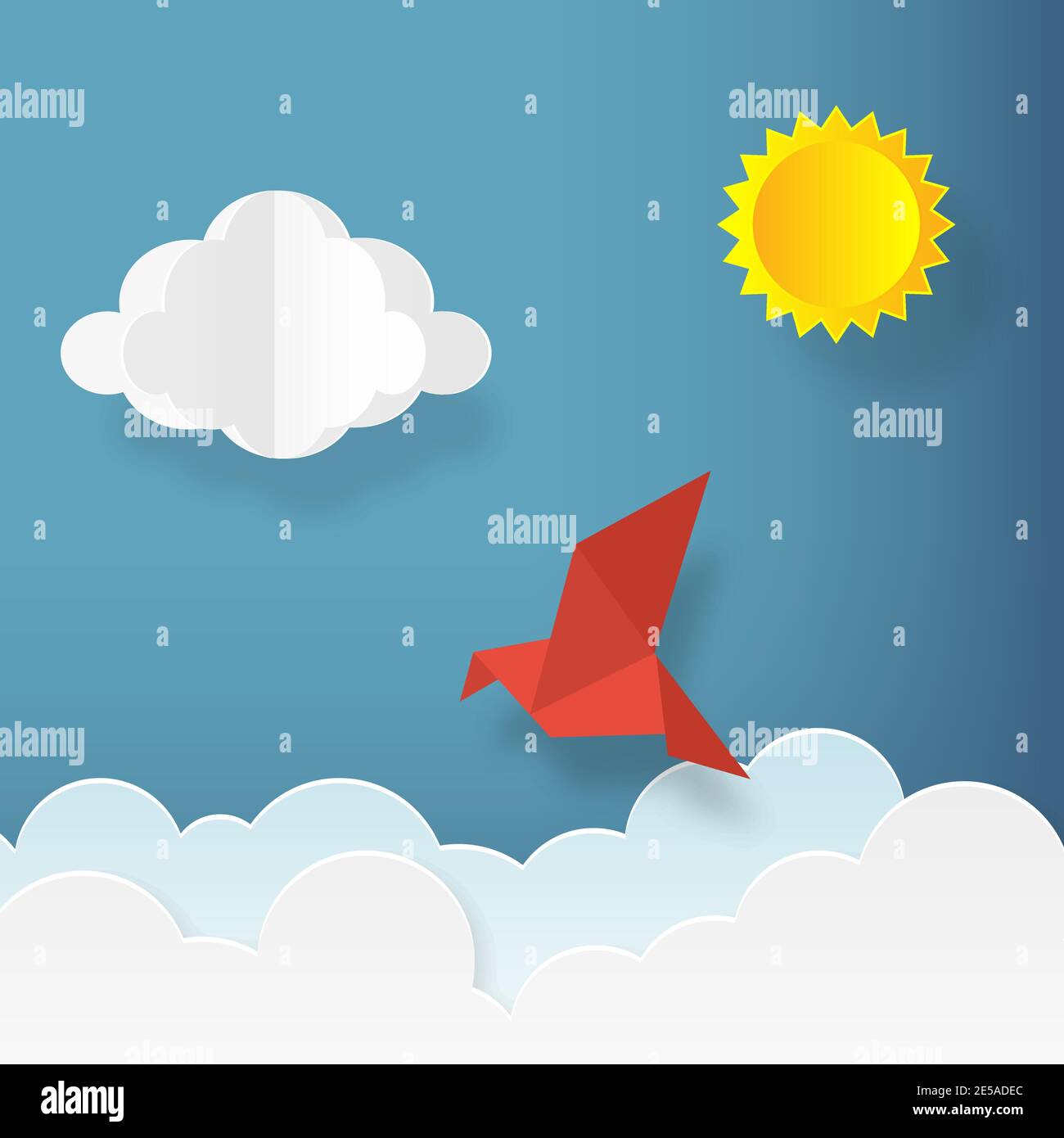 Paper sun craft Stock Vector Images - Alamy