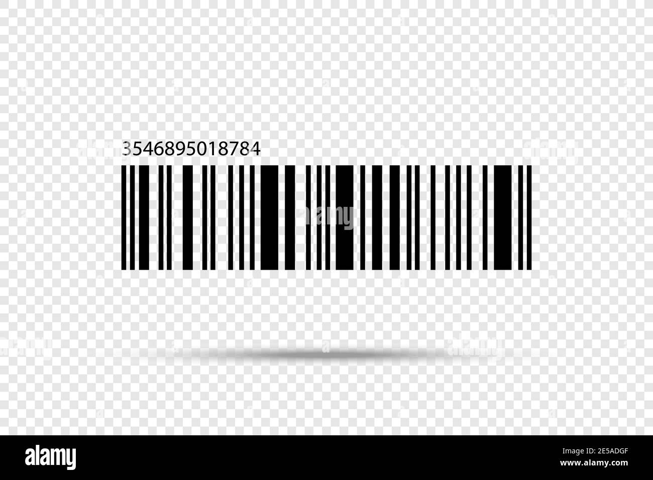 Realistic Barcode icon isolated on transparent background. Eps10 Stock ...