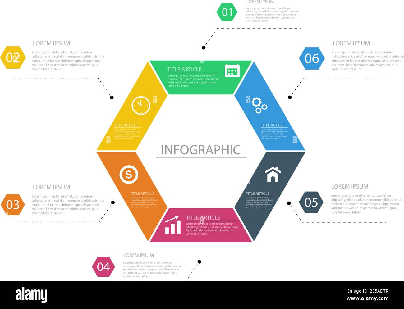 Colorful vector infographic for your business in flat design. Eps10 ...