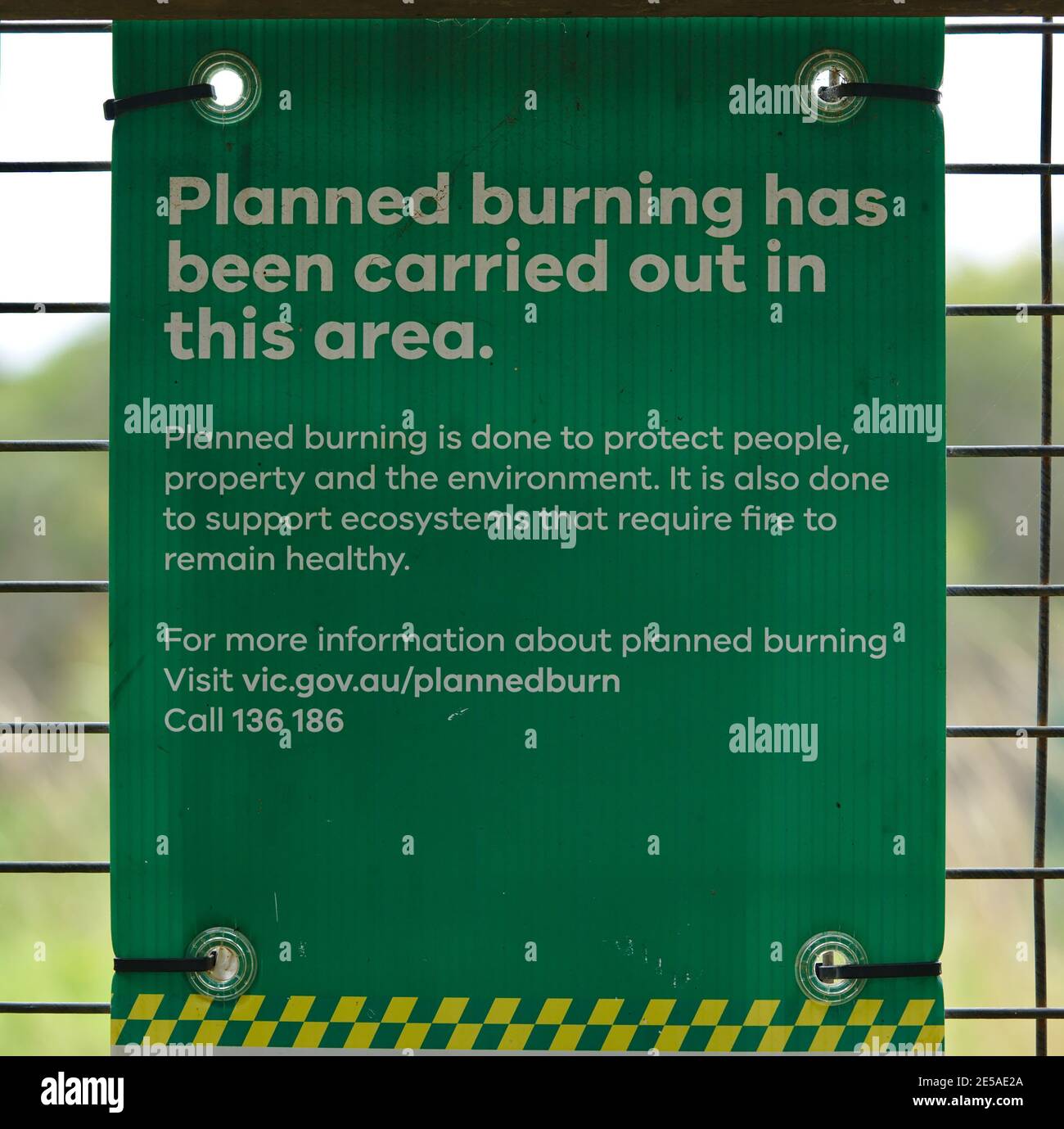 Frankston, VIC / Australia - Dec 30 2018: Planned burning ecosystems ...