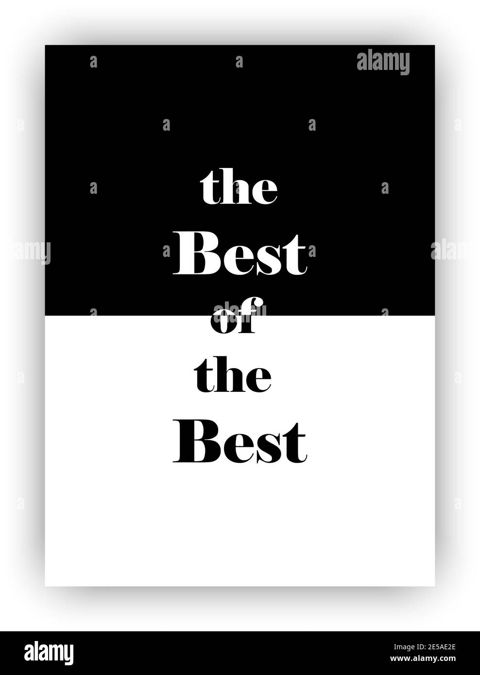Template cover or poster with different text: The best of the best ...