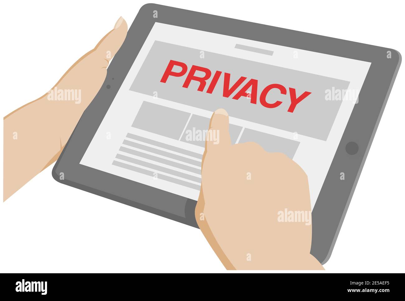 Online privacy and cartoon hi-res stock photography and images - Alamy