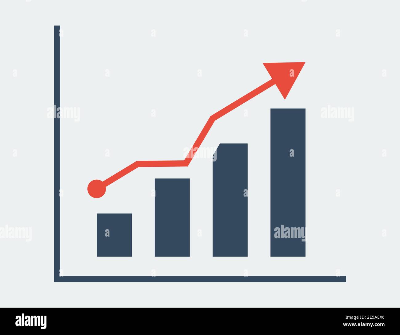 3d growing graph Stock Vector Images - Alamy