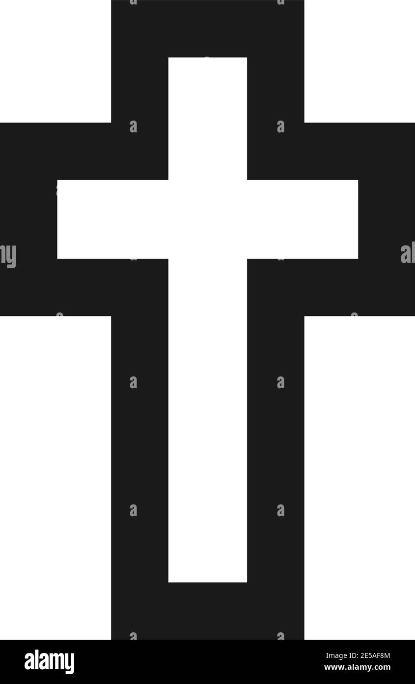 Catholic abstract cross in Stock Vector Images - Alamy