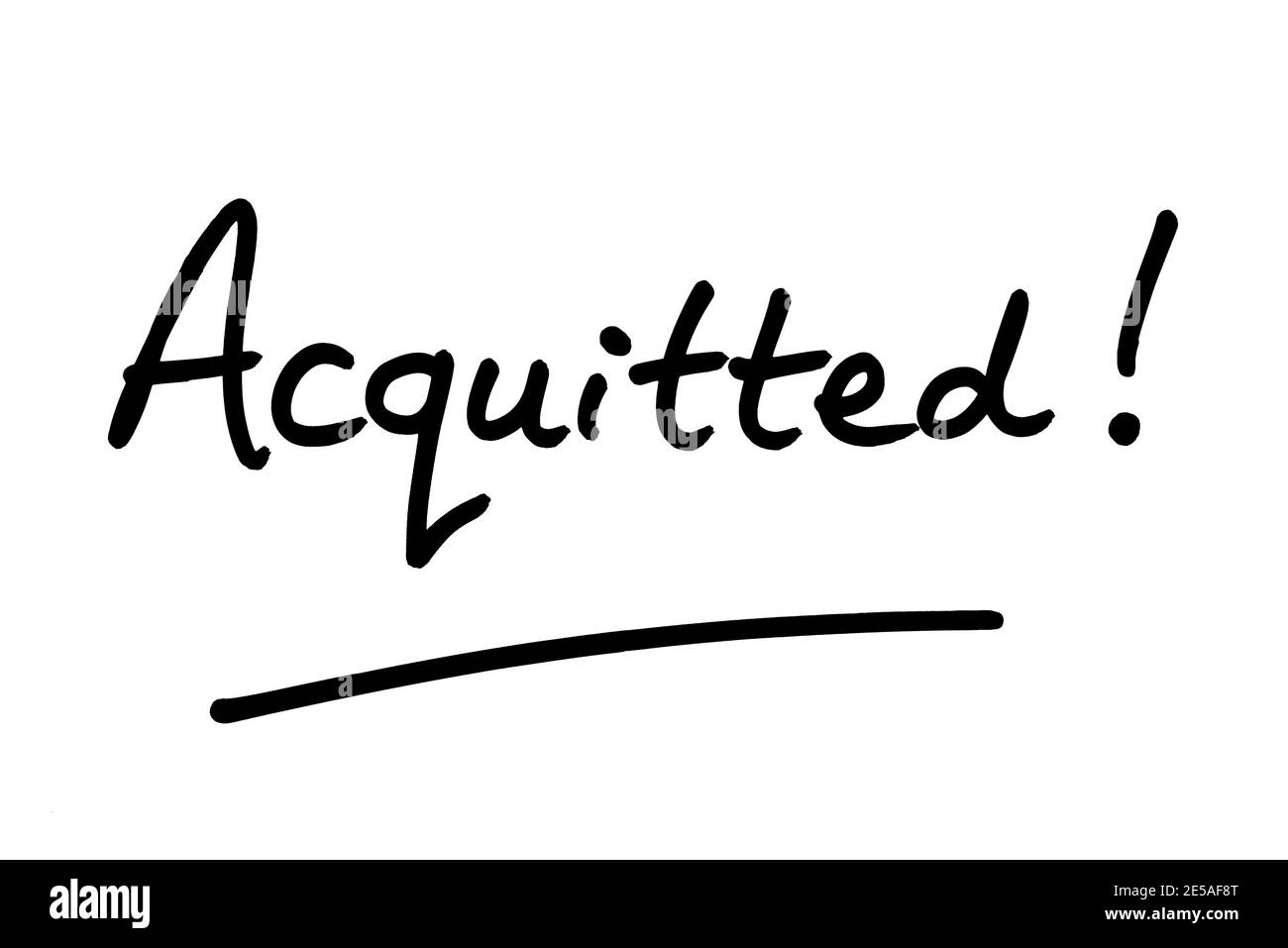 Exoneration Cut Out Stock Images & Pictures - Alamy