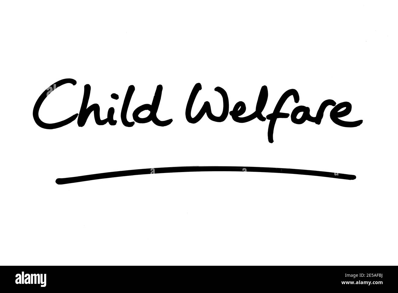 Handwritten by child Cut Out Stock Images & Pictures - Alamy